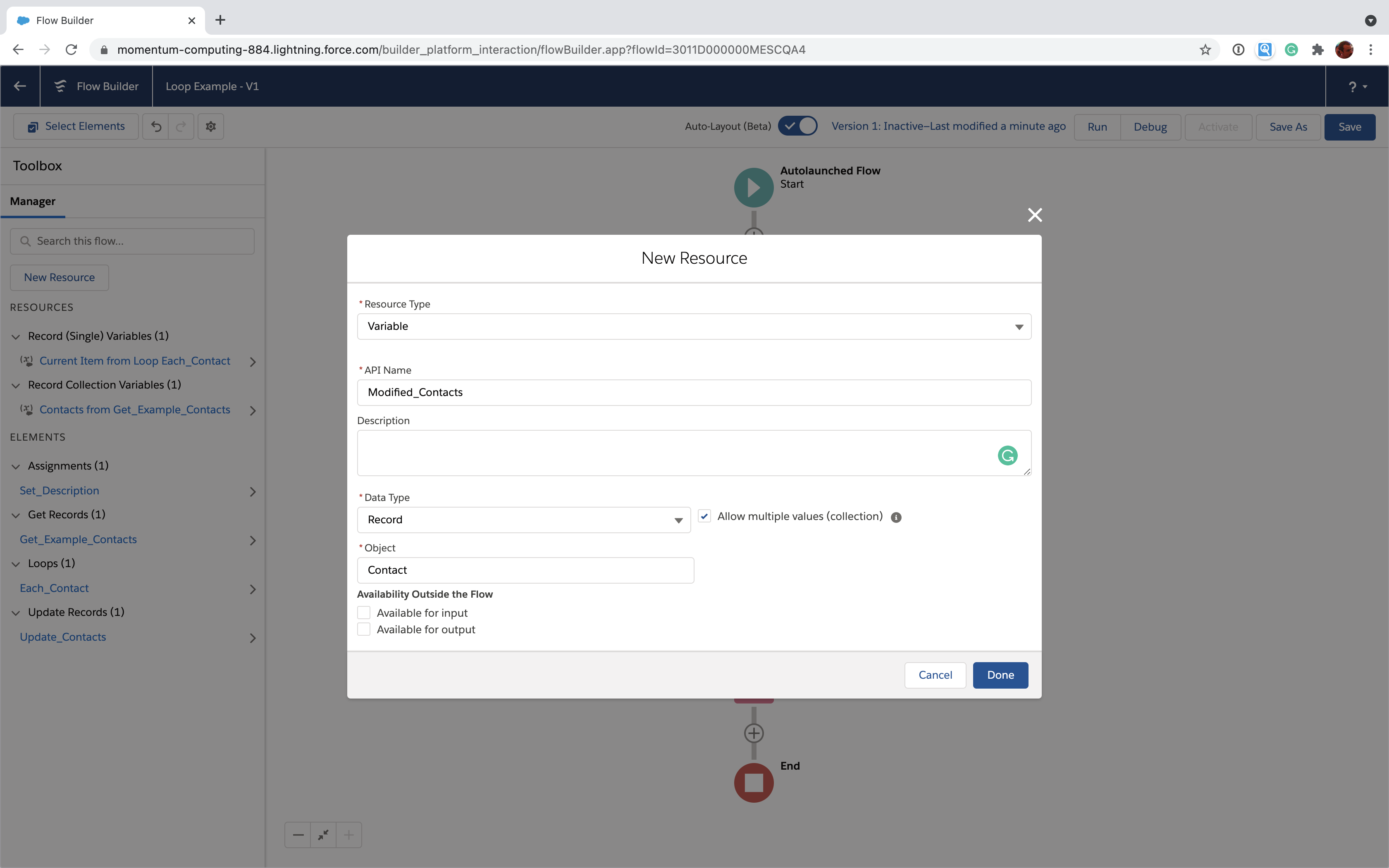 How to use loops in Salesforce Flow