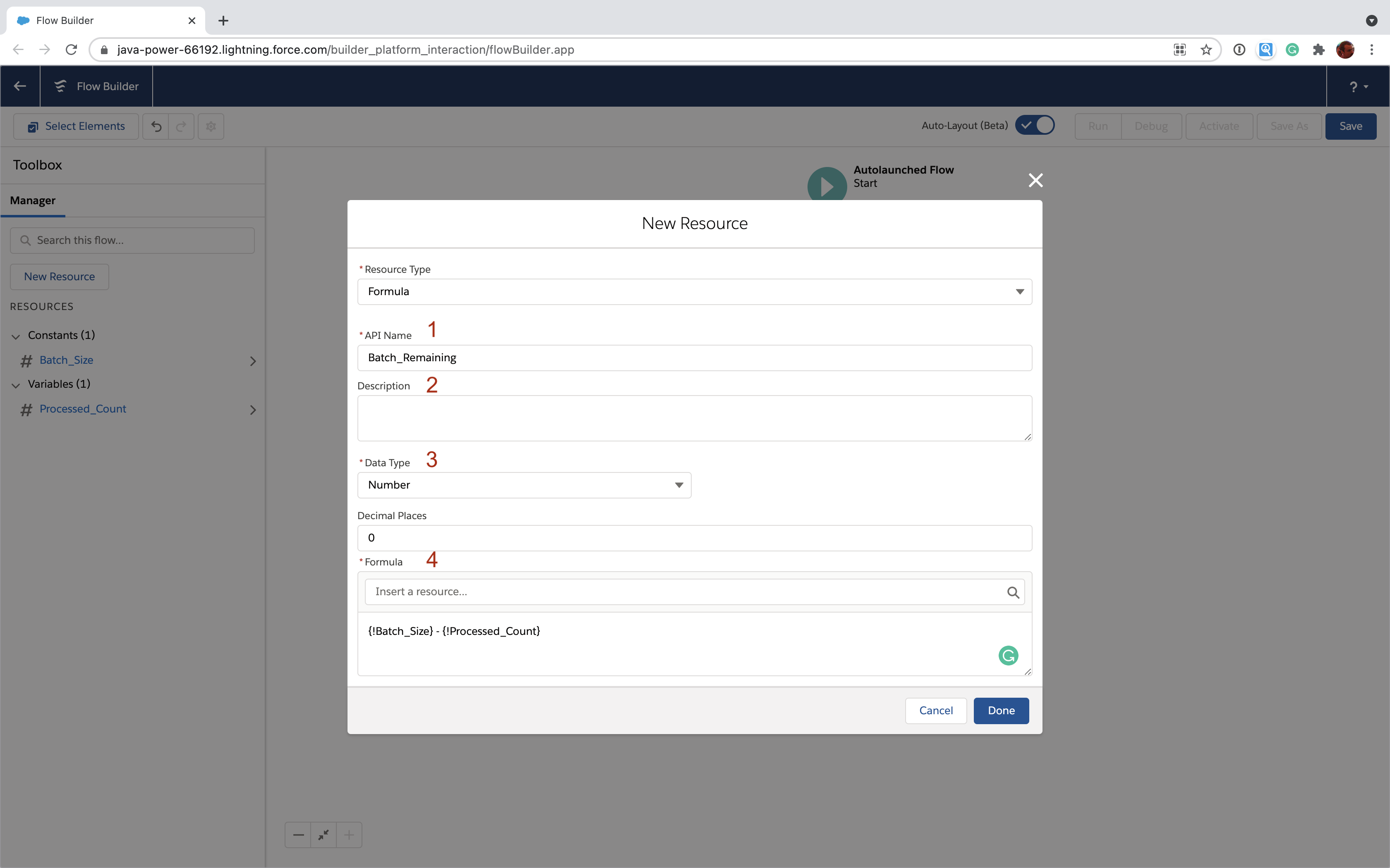 How to use formulas in Salesforce Flow